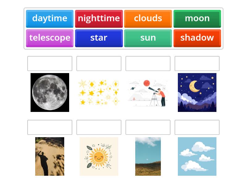 objetos en el cielo - Match up