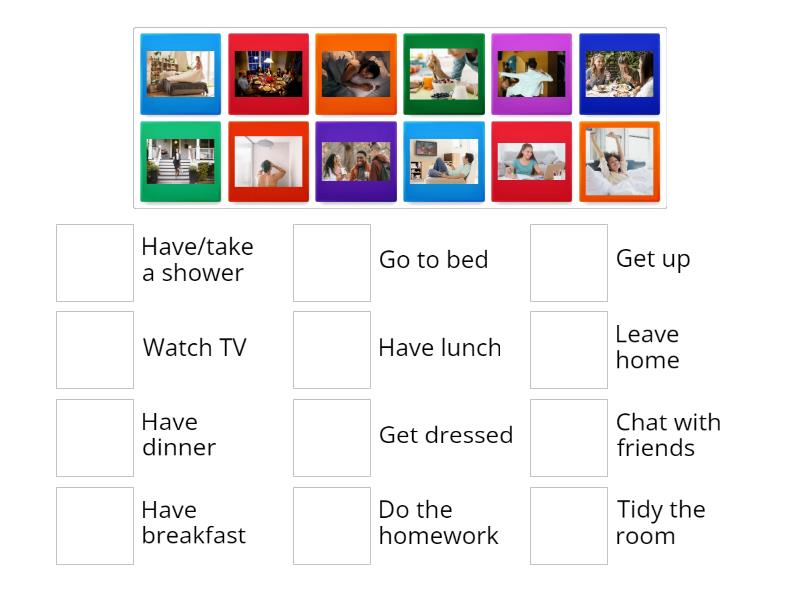 Unit 2 - School days - Exercise 1 (Match the activities with the ...