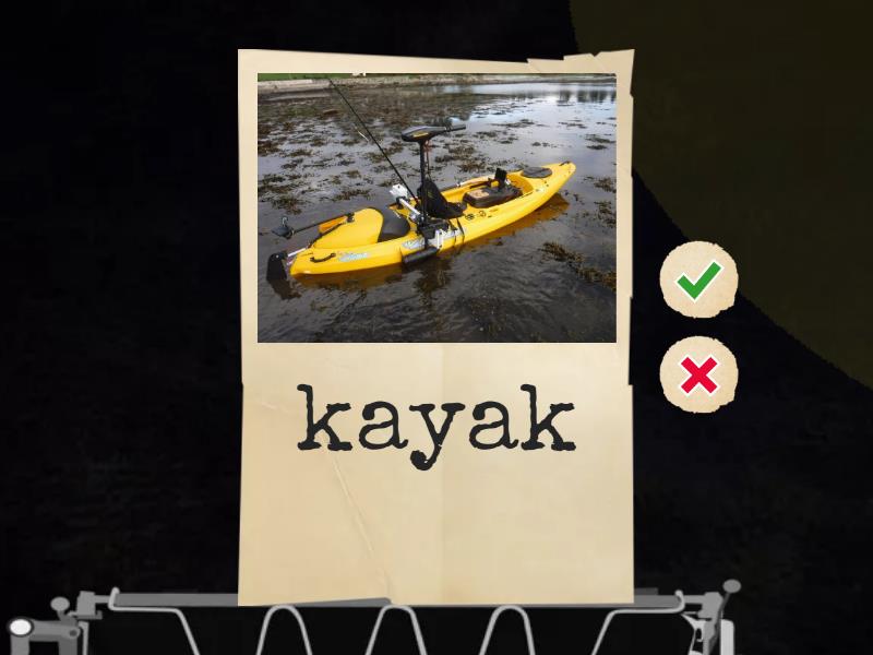kayaking - Flash cards