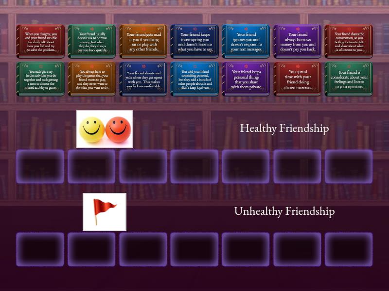 Healthy or Unhealthy Friendship - Group sort
