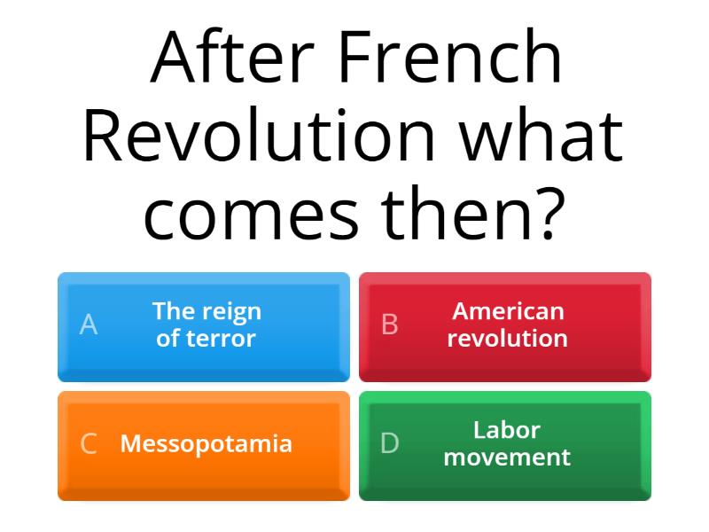 French Revolution - Quiz