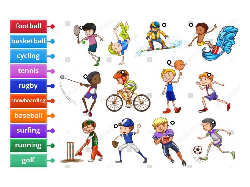 Kinds of sport - Labelled diagram