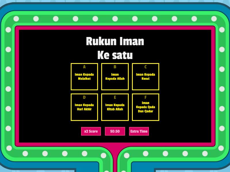 Rukun IMAN - Gameshow quiz