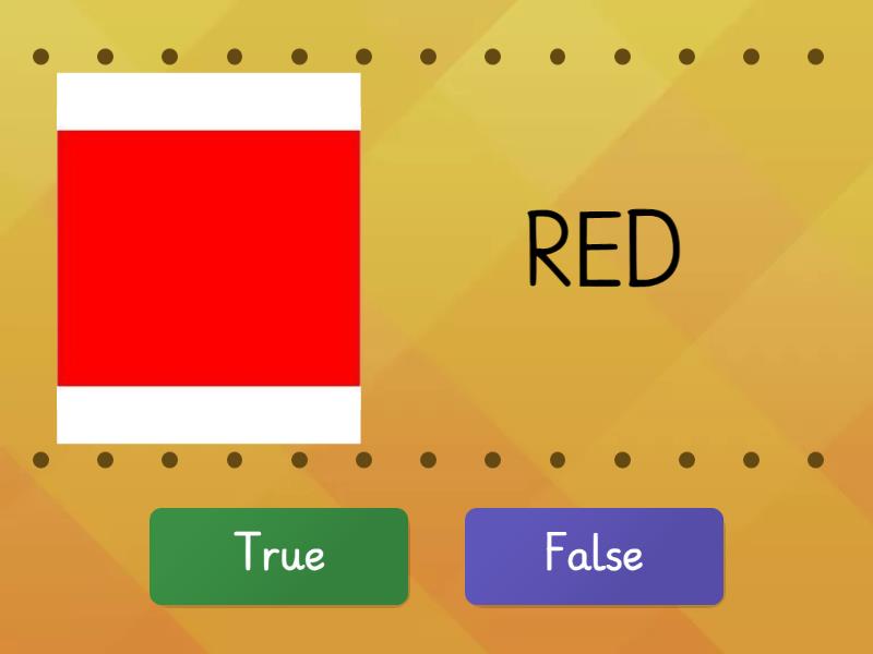 Color - True or false