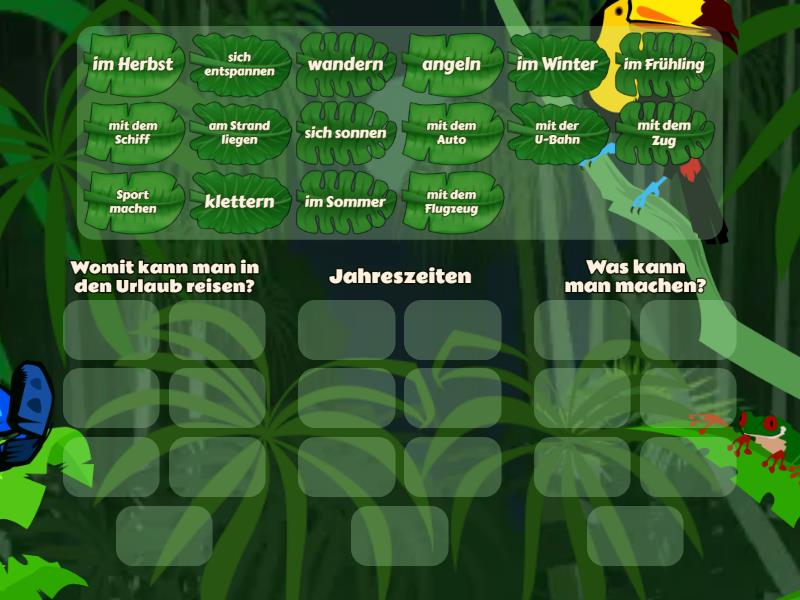 Urlaub/Sommerferien - Group sort