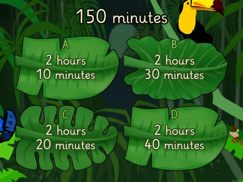 Convert to hours and minutes - Quiz