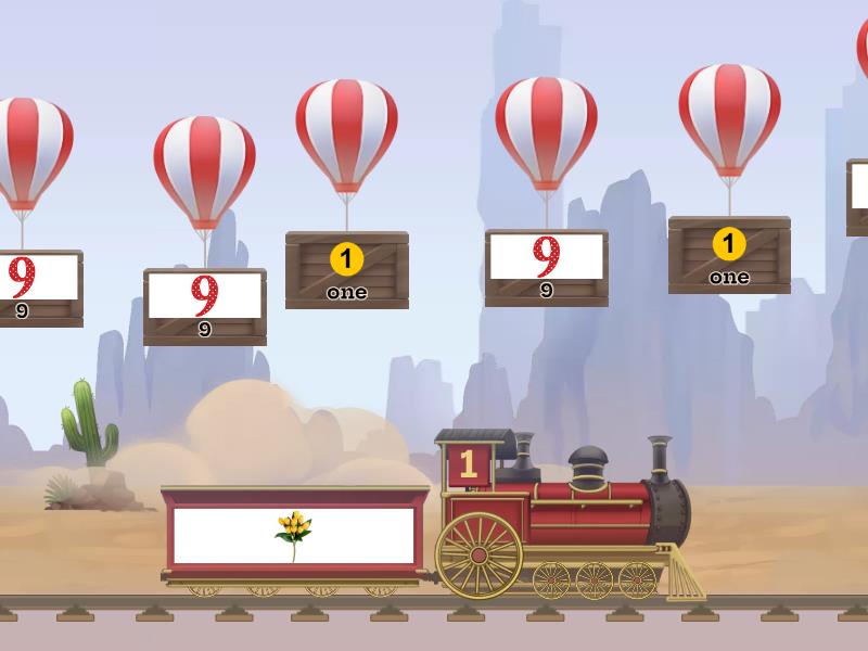 Numbers 1-10 - Balloon pop