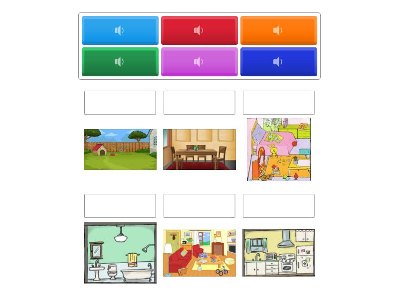G1_ Ecouter _ Les pièces de la maison - Match up