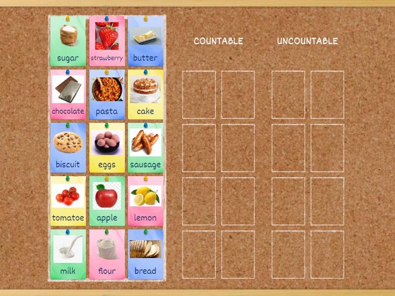 Countable and uncountable- Go getter 2 unit 2.2 - Group sort
