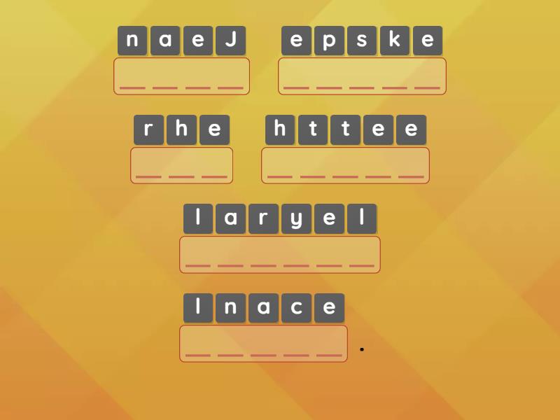 SM 1 unit 9 - Anagram