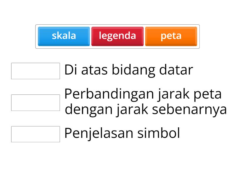 soal ipas materi peta - Match up