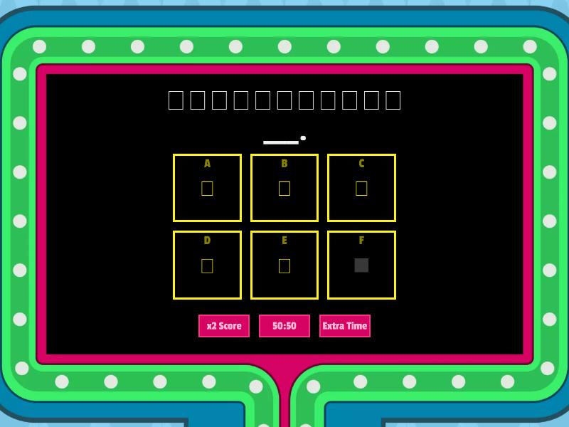 KG Patterns - Gameshow quiz