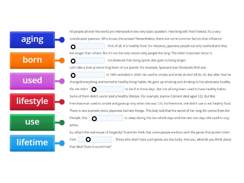 How long will I live? - Labelled diagram