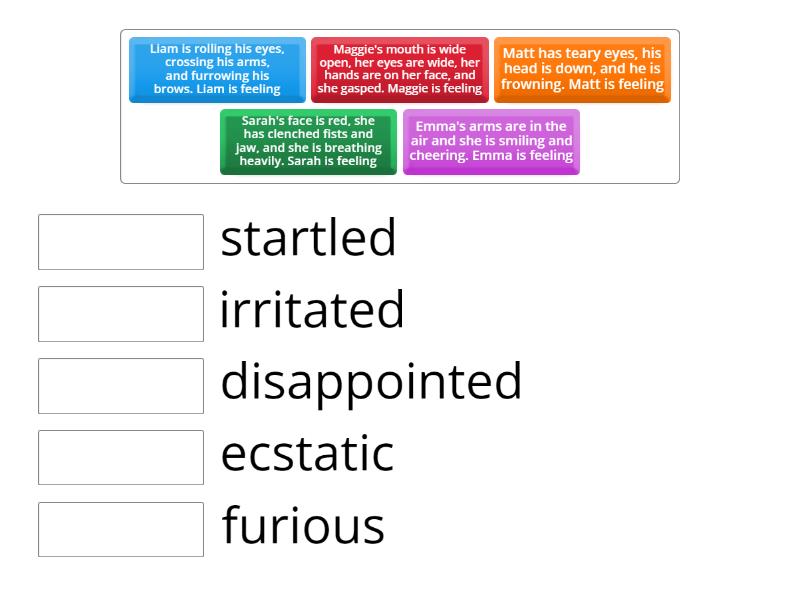 Matching Emotion Descriptions - Match up