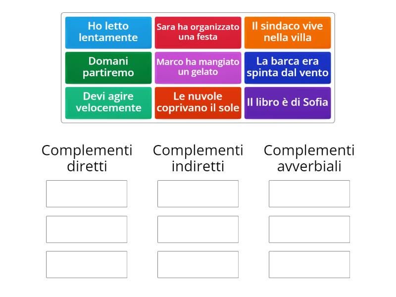 Complementi - Group sort