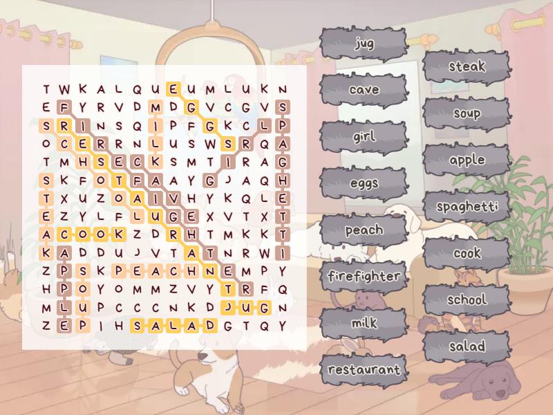 starters 3- unit3 - Wordsearch