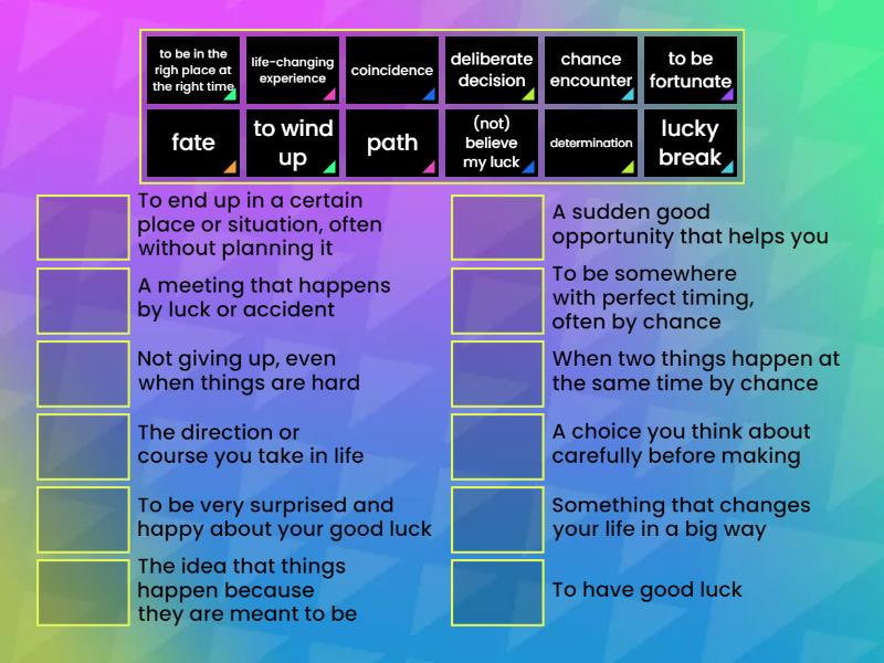 Evolve 5 Unit 9.1 Vocabulary - Une las parejas