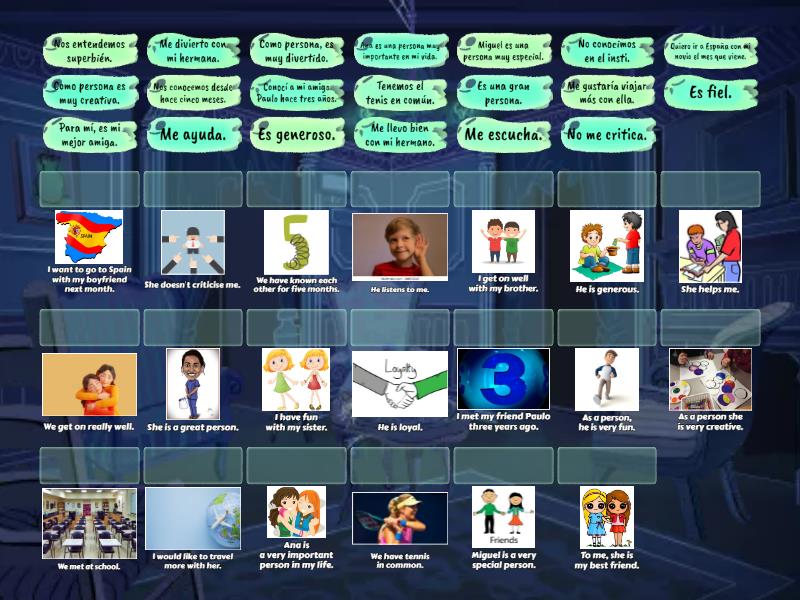 5) Relaciones - Match up