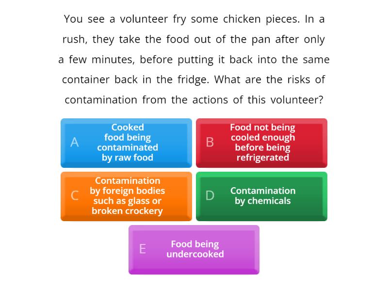 Food hygiene and safety awareness - Quiz