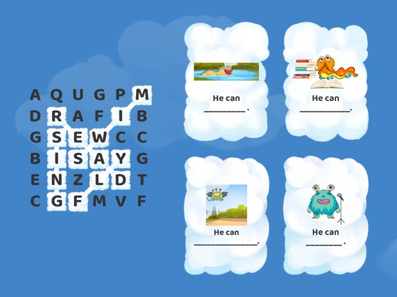 Starters Lesson 14 Game 1 - - Wordsearch