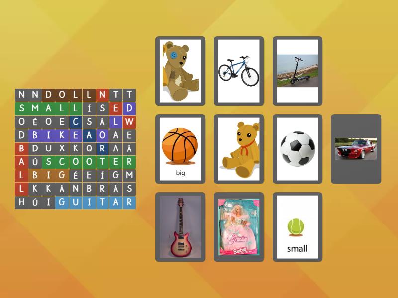 Unit 4 toys - Sopa de letras