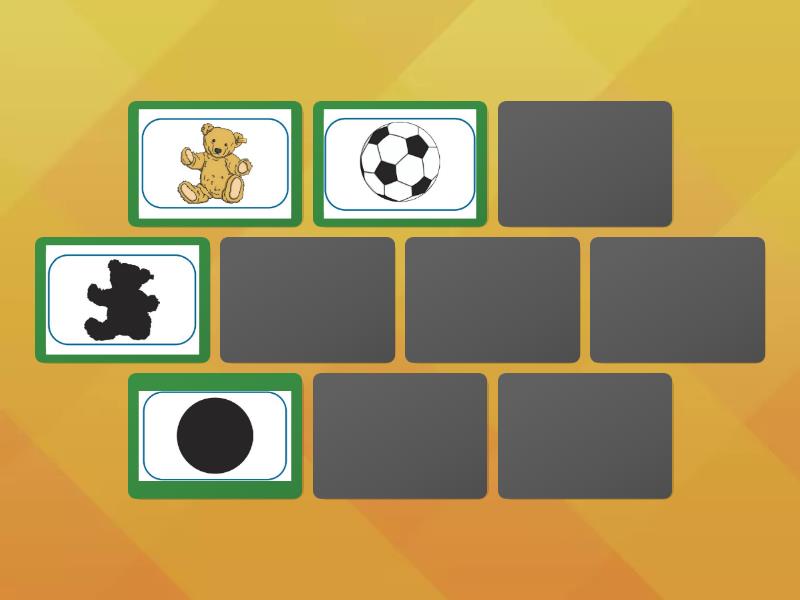 Toys Shadow Matching - Matching pairs
