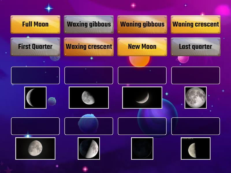 Moon Phases Practice - Match up