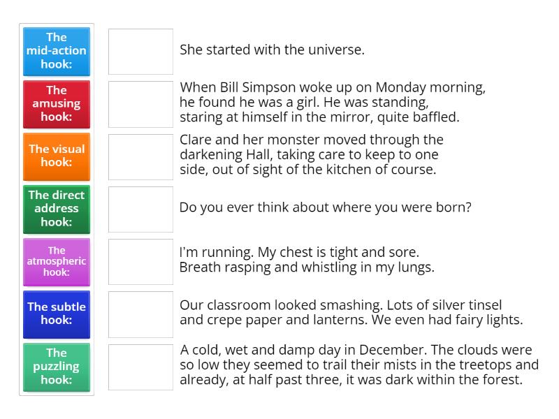 Descriptive Hooks - Match up