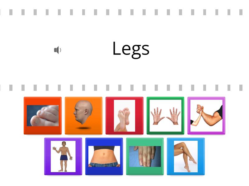 NEA 1 Unit 5 - Parts of the body (2) - Find the match