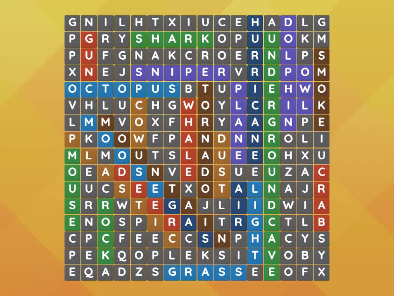 try to guess - Wordsearch