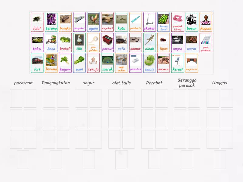 CEKAP 6A Unit 1 - Pel 3 - Kata Kumpulan - Group sort