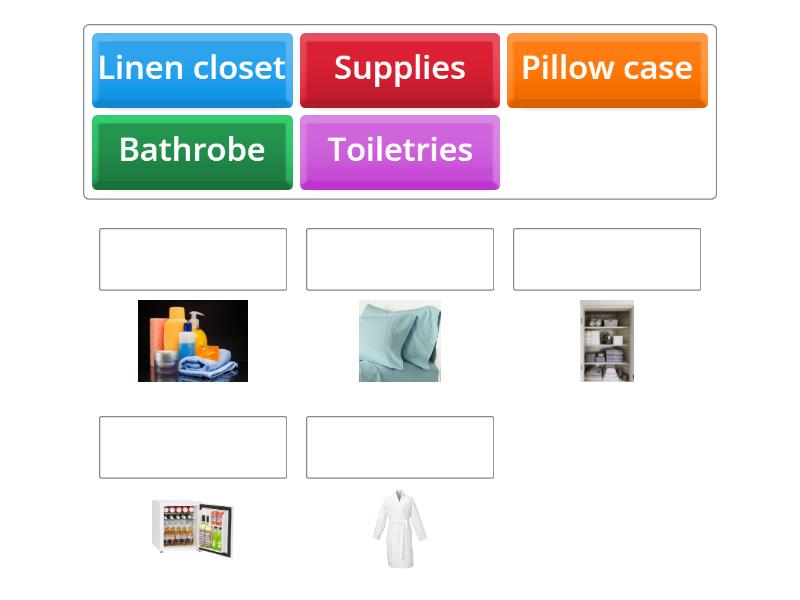 Housekeeping vocabulary - Match up
