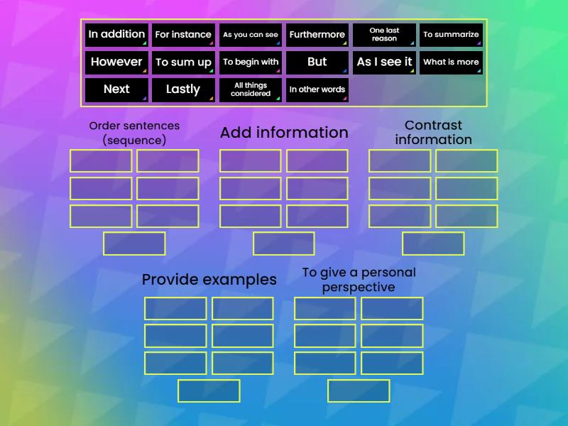 Connectors - Group sort