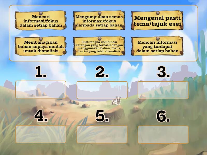 Langkah-langkah Menulis Karangan Respons Terhad (SM) - Rank order