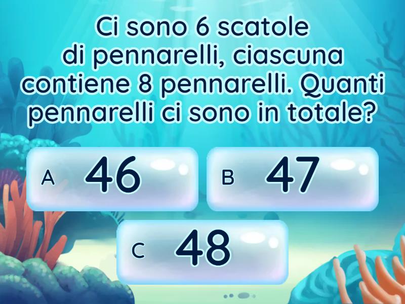 Problemi di matematica - Quiz