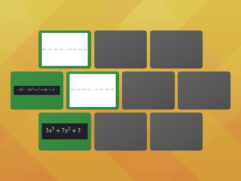 Math Performance - Matching pairs
