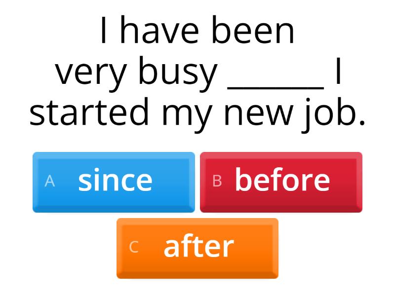 Temporal Conjunctions - Quiz