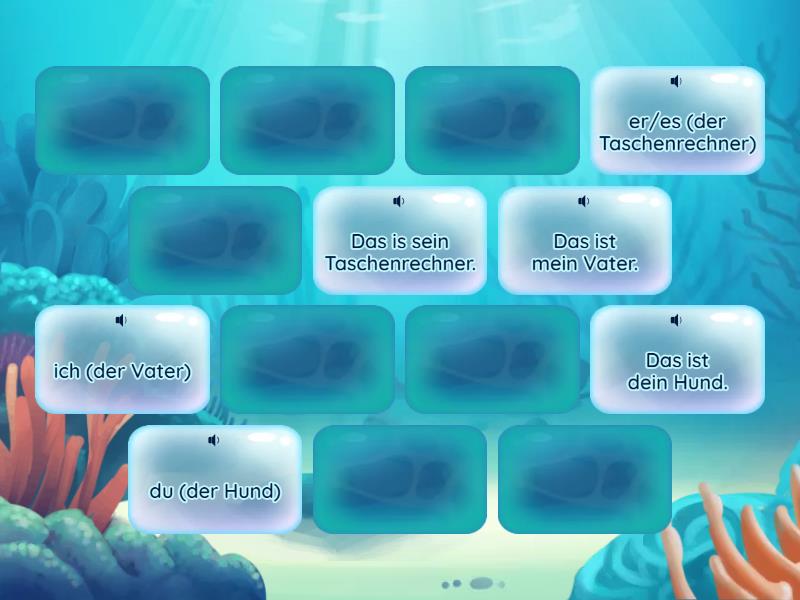 A1 Possessivpronomen - Maskulinum (der) - Matching pairs
