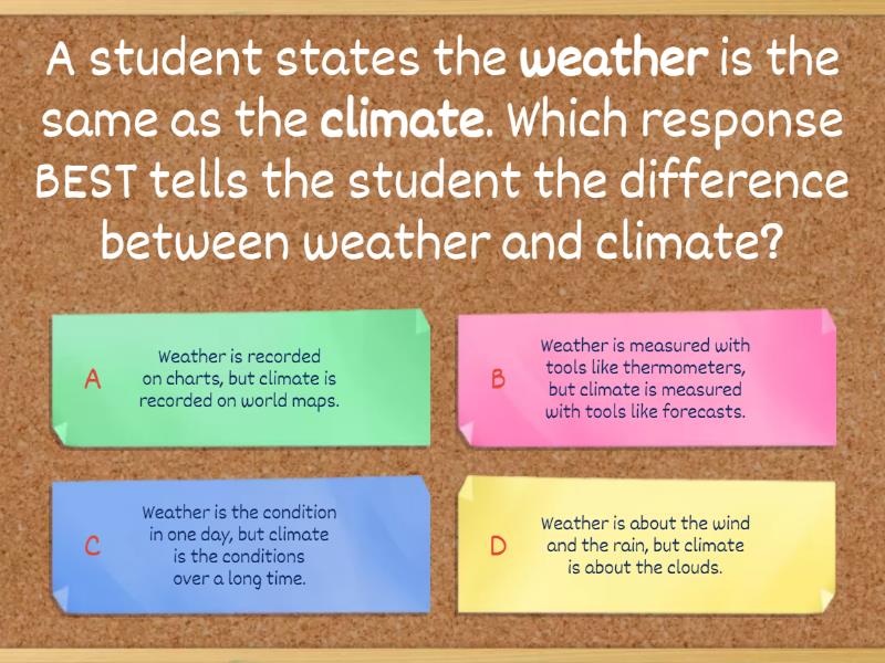 Weather and Climate - Quiz