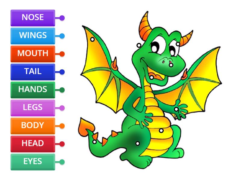 Dragon Body parts - Labelled diagram
