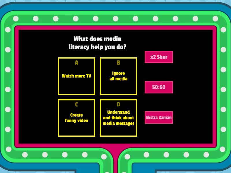 Media Literacy - Gameshow quiz