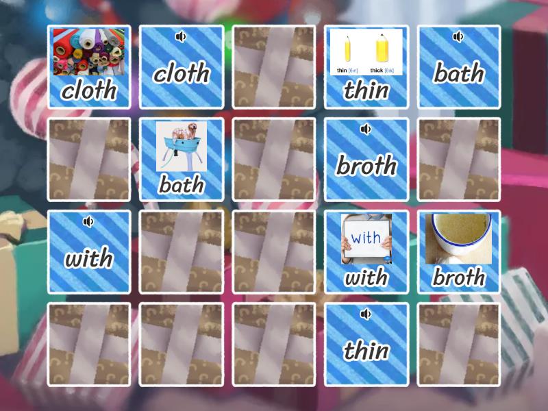 th /th/ (unvoiced) spelling rule – (UFLI Lesson 47) - Matching pairs