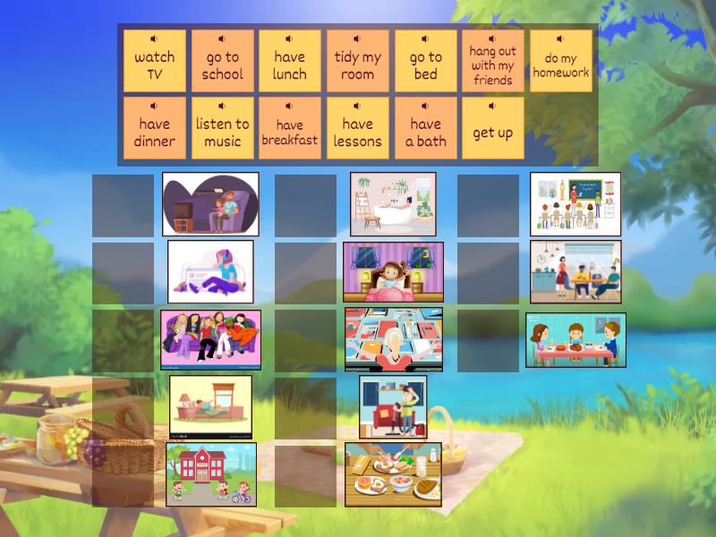 GG1 U6 Daily activities - Match up