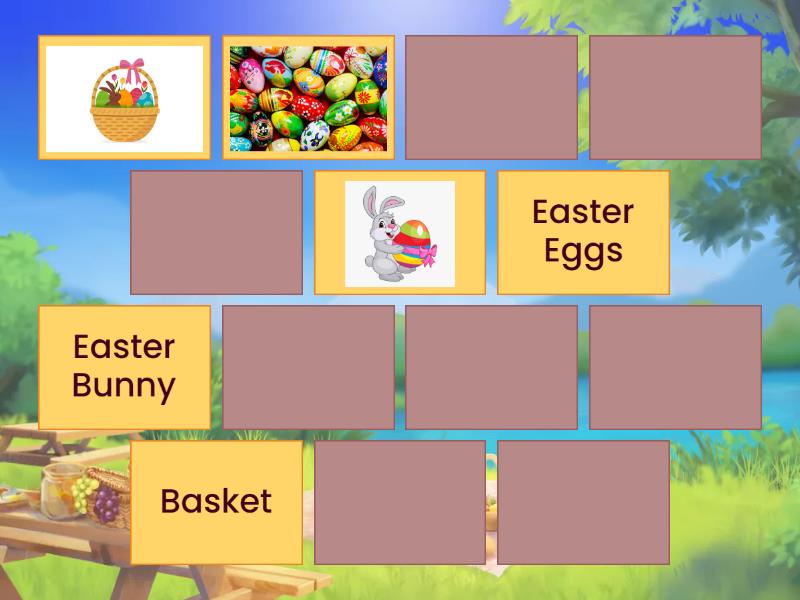 Easter Vocabulary - Matching pairs