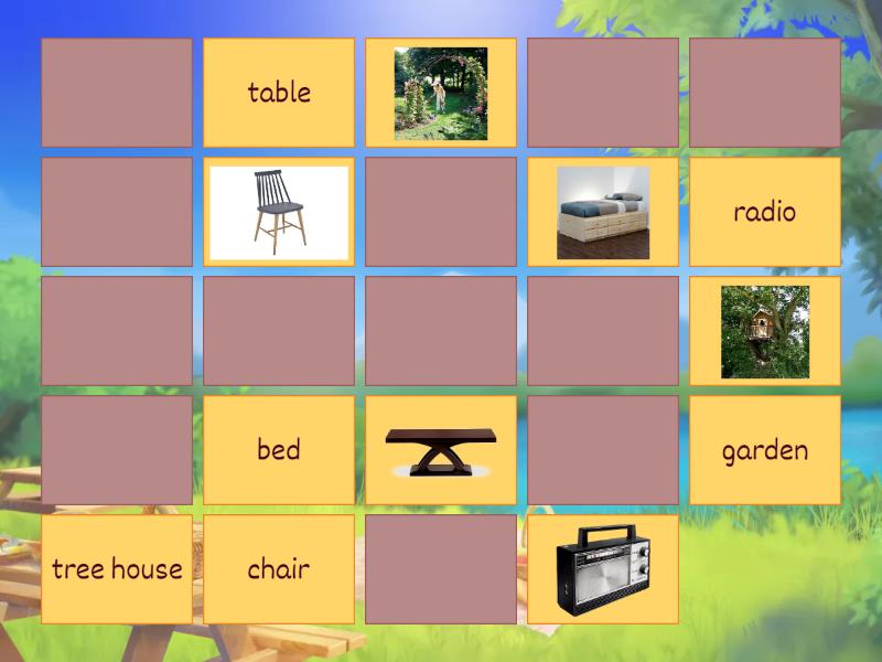 Matching Spotlight 2 HOUSE vocabulary - Matching pairs