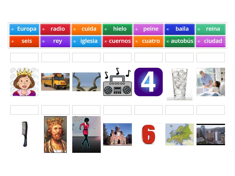 Palabras con diptongos - المطابقة