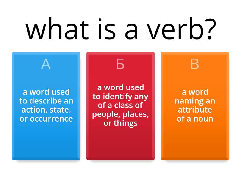 Theory. Verbs. - Quiz