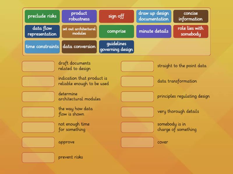 SDLC: design - Match up