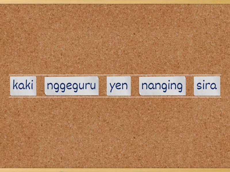 Tembang Macapat Dhandhanggula - Unjumble