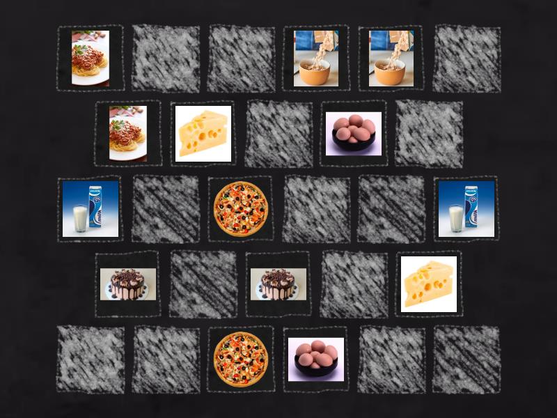 playway unit 9 food - Matching pairs